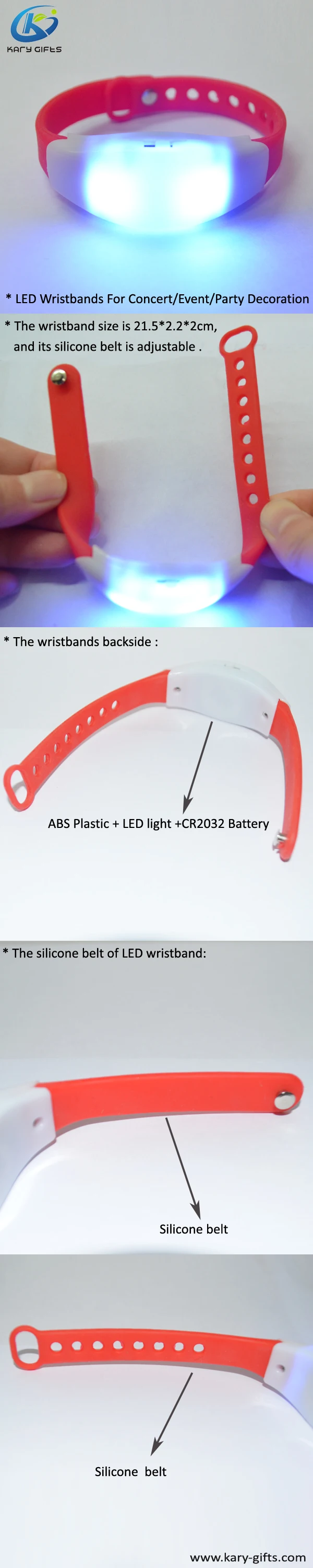 Popular Timer LED Wristbands - Waterproof & Eco-friendly