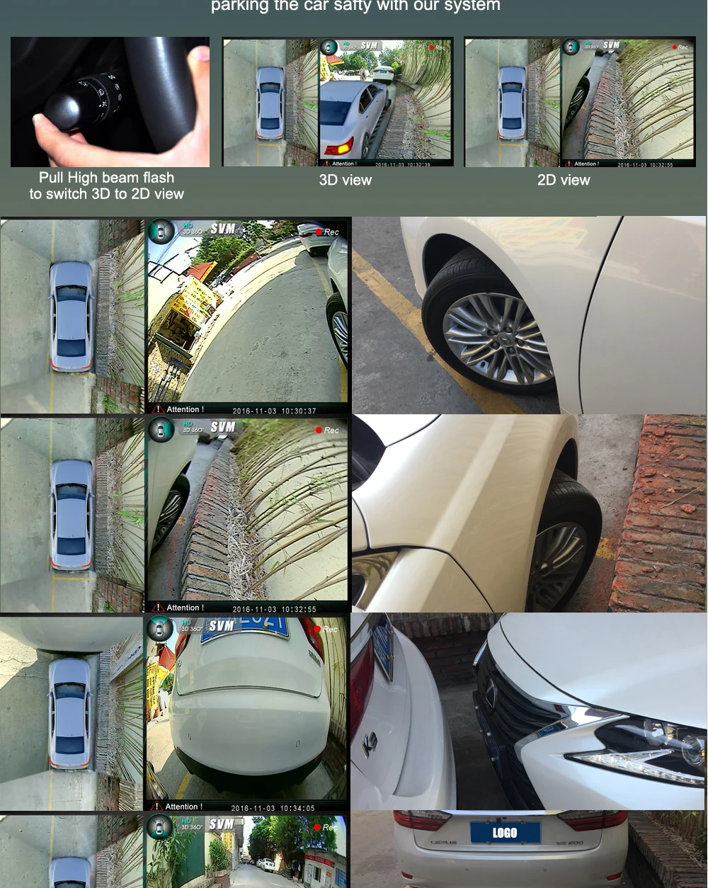 Autodragons 3D HD Surround View Monitoring System 360°