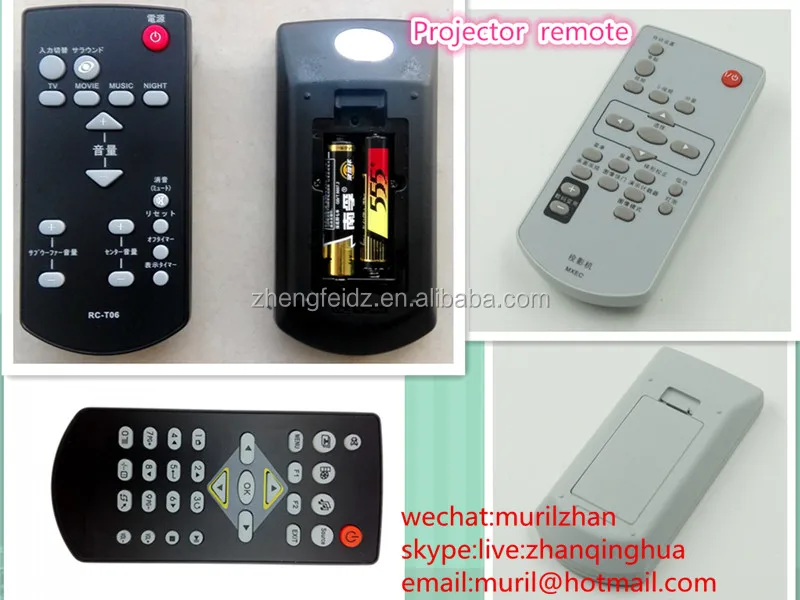 Rc-t06 Projector Remote Control Coolux A2 A3 Ohp Control Mxec Pt-x260 ...