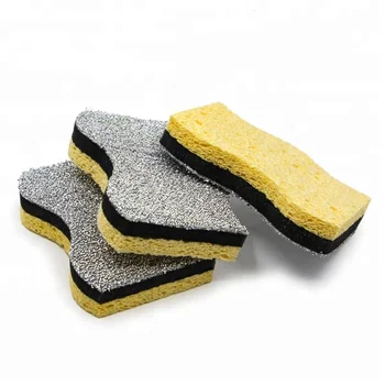 Deep Cleaning 3layer 3m Scrubbing Sponge With Silver Heavy Scouring Pad ...