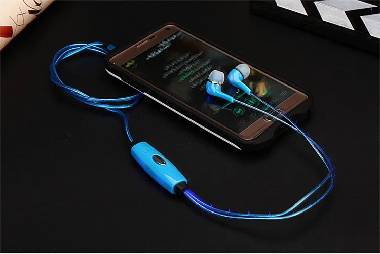 Glow In The Dark Earphones Led Earbuds Luminous Glow Headphones Led ...