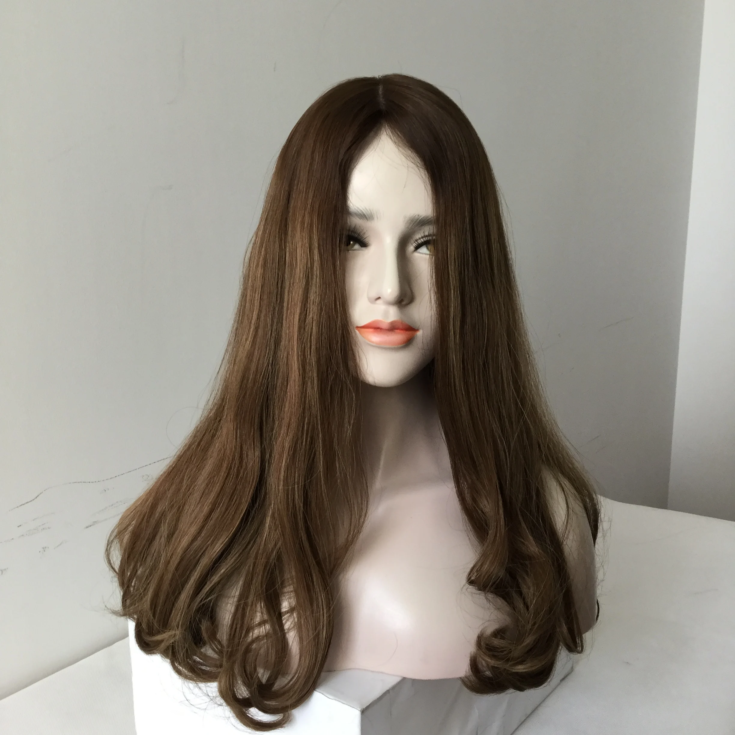 Ln01 Top Quality Jewish Kosher Wigs Sheitel With Baby Sale Silicon Wig ...