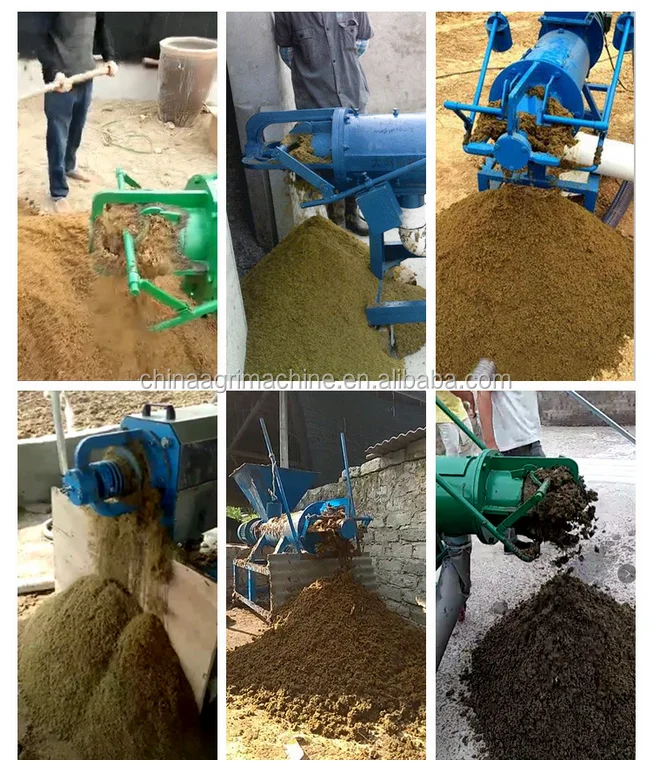 Animal Waste Dewatering Manure Separator Machine for Pig Chicken Cow
