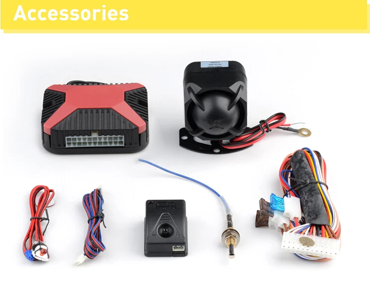 DC 12V Universal Upgrade Car Alarm System with Remote Control