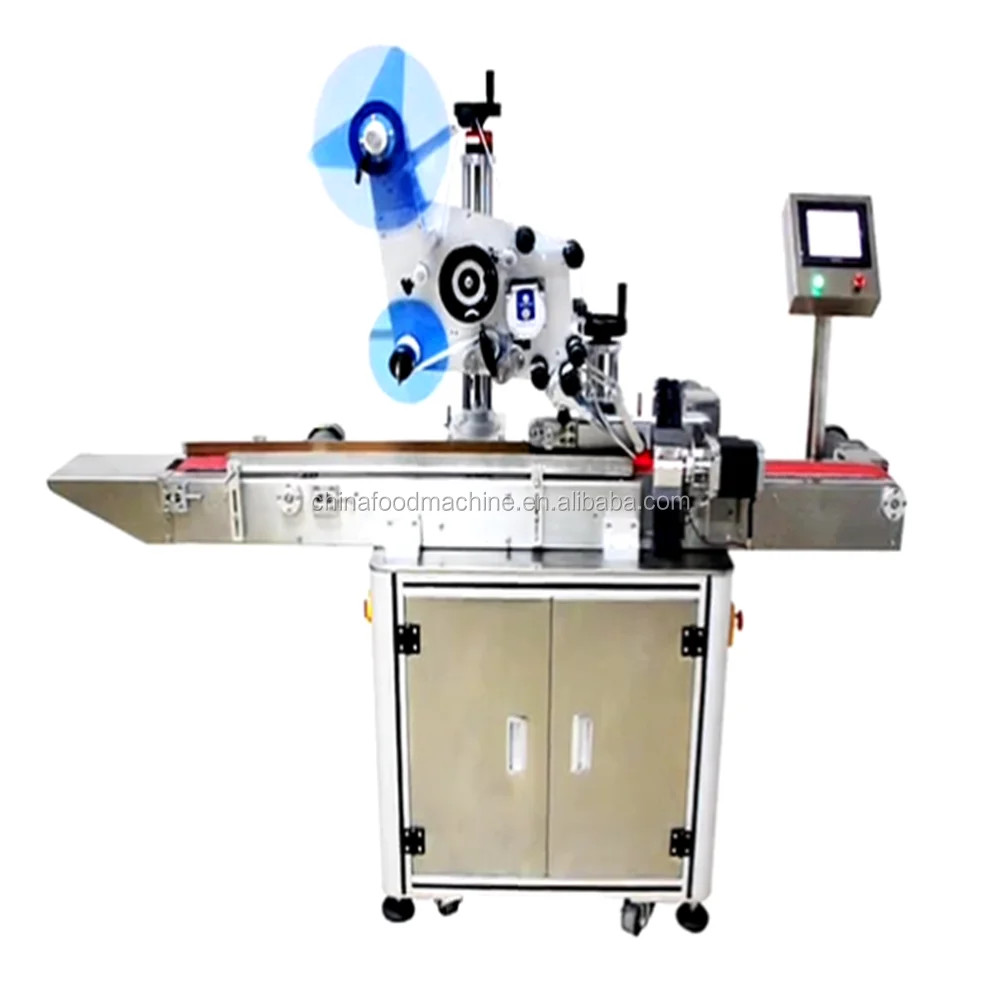 High Efficiency Labeling Machine For Small Cup /flat Tin Corner Label ...