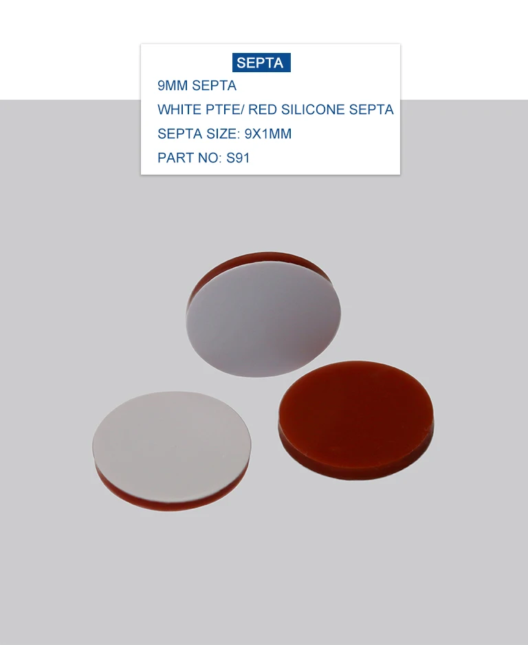 Hplc Gc-ms Headspace Autosampler Vial Seal Screw Cap Closure Silicone ...