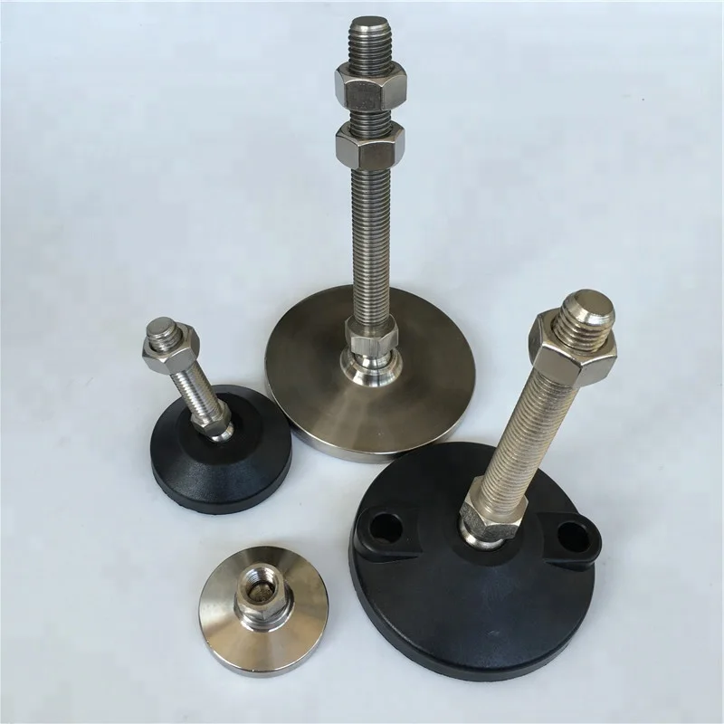 Heavy Duty Machine Leveling Feet Foot 3" Pad 3/4" Thread Jack Feet 5 ...