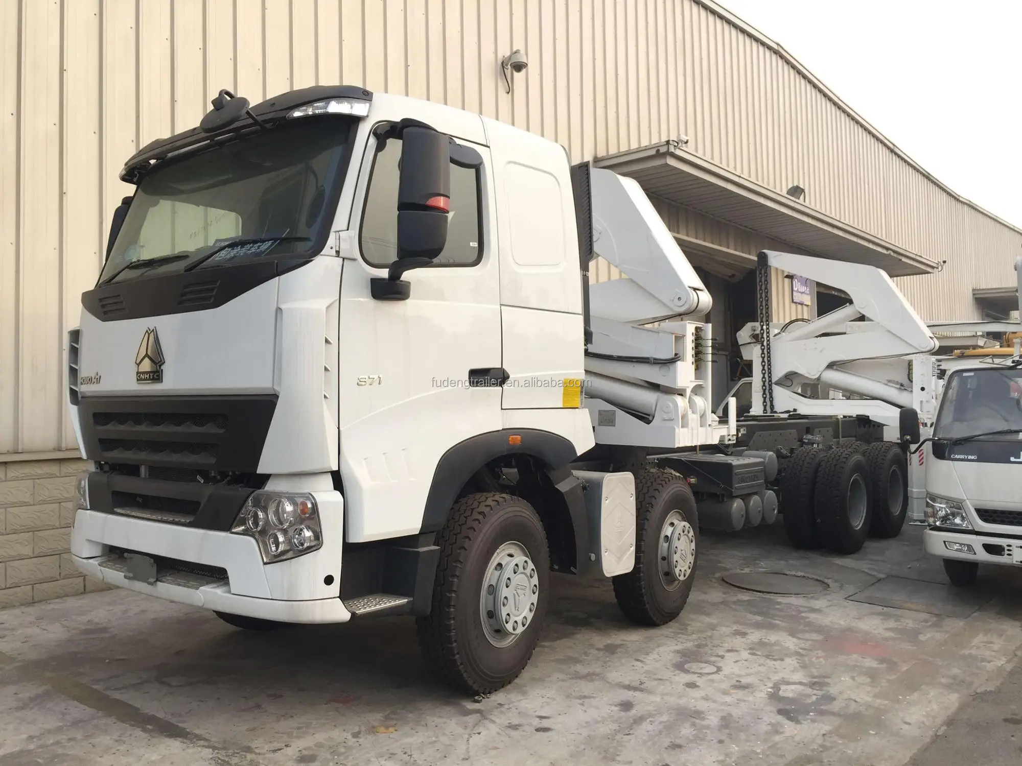 40 Ft Container Trailer Side Loading / 20ft Trailer Container Lift ...