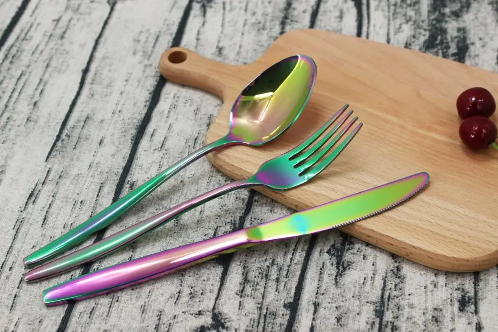 Rainbow Color PVD Coating Tableware - Stocked & Sustainable