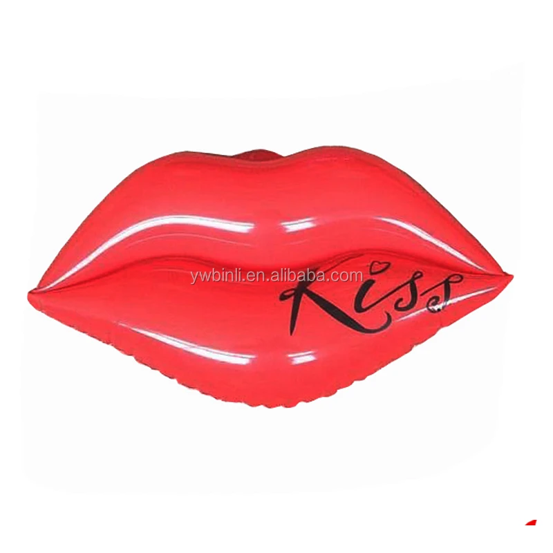 One Dollar Items Inflatable Red Lips Blow Up Toys For Party Decoration ...