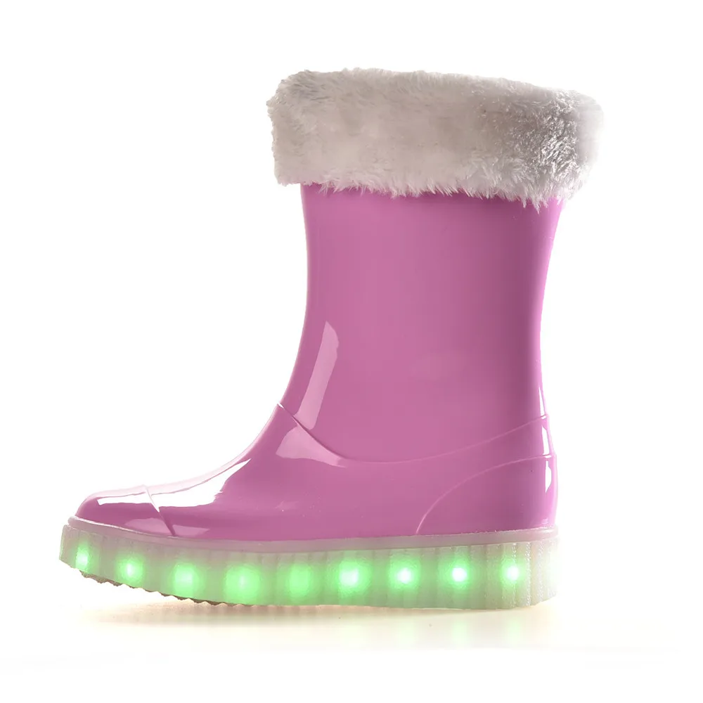 Fashion Winter Warm Led Light Sole Snow Boots For Kids And Adults - Buy ...