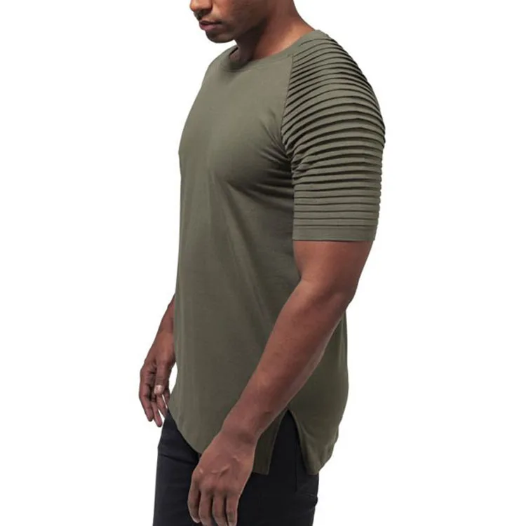 Custom Half And Half Cut And Sew In Blue Two Tone Streetwear Hip Hop T ...