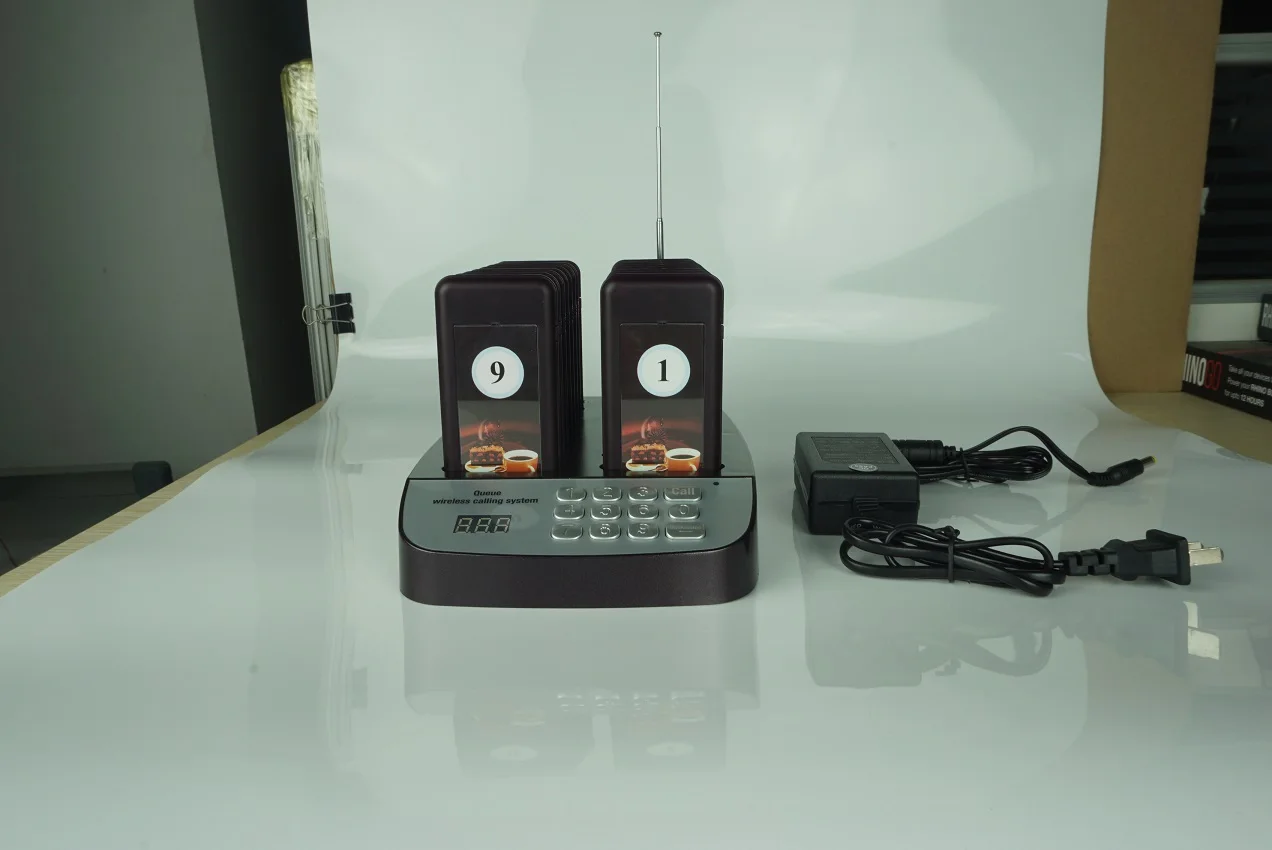 restaurant calling waiter buzzer rechargeable battery electric queing ...