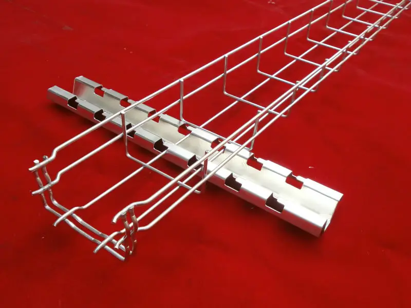 Galvanized Steel Wire Mesh Tray Unistrut Brackets For Cable Support ...