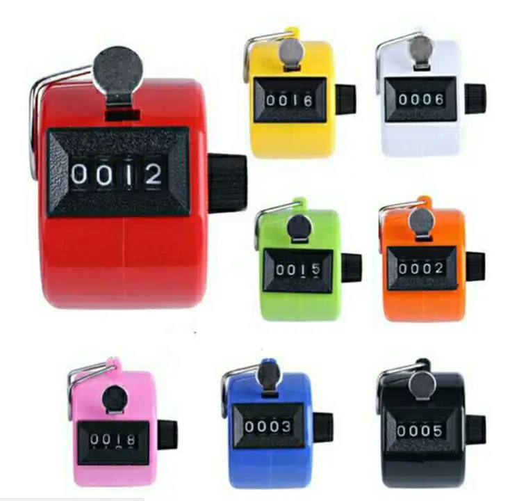 Counter 4 Digit Number Counters Plastic Shell Hand Held Finger Display ...