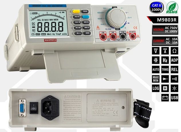 4000 Counts Autoranging Bench Top Multimeter - Buy Bench Top Multimeter ...