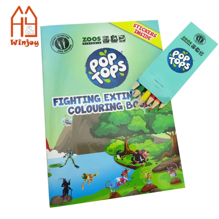 Kids Coloring Books with Crayons - Winnie the Pooh Crayons