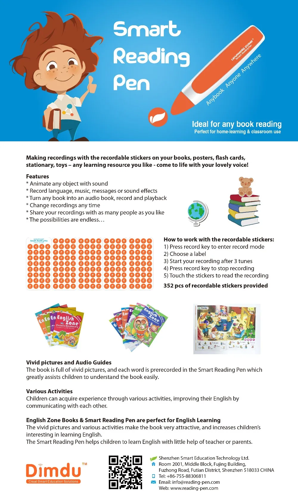 Educational English Talking Pen - Magic Smart Learning Tool