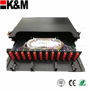 4u 19" Rack Mount 96 Port Fiber Optic Patch Panel/terminal Box Odf 96 ...