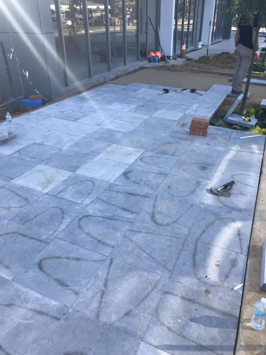 Chinese Interlock Polished Paving Stone Bluestone Slab Step Blue Stone ...