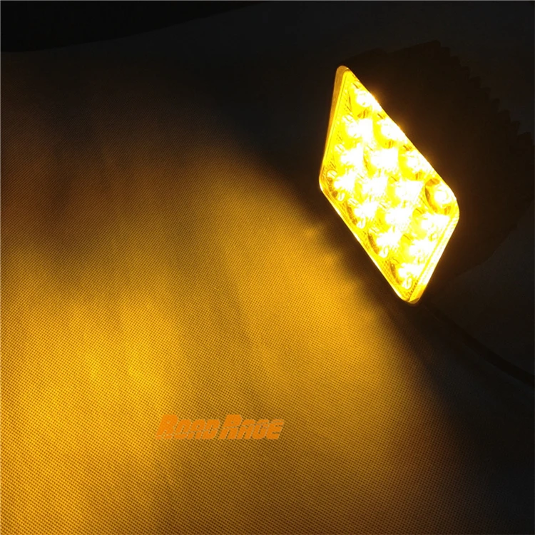 4.2 inch 48 W yellow azure green LED working light 12 V 24 V tractor ...