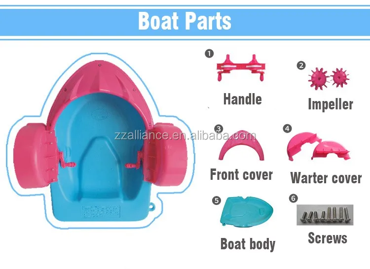 Kids PE Plastic Pedal Boat - Fun for Water Parks & Pools