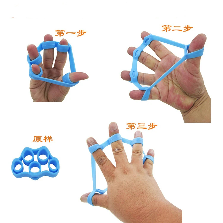 With Indent Hand Grip Strengthener And Finger Exercise Resistance Band ...