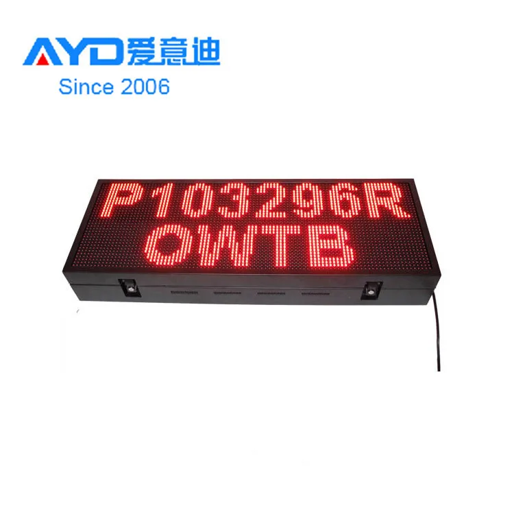 Double Sided 2 Lines 40*100cm Rgb Outdoor Led Display Screens Led ...
