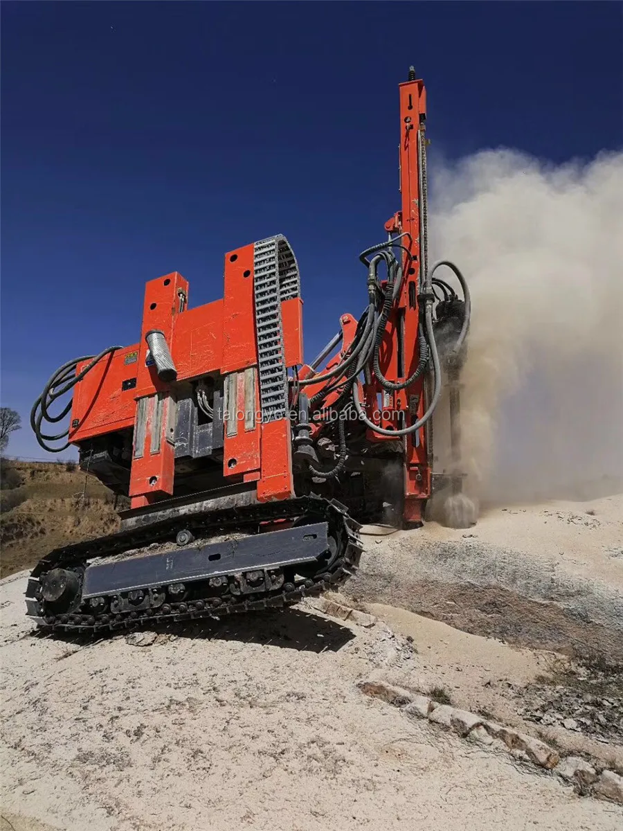 Large Slope Solar Dth Hammer Pile Driver Crash Barrier Post Installed ...