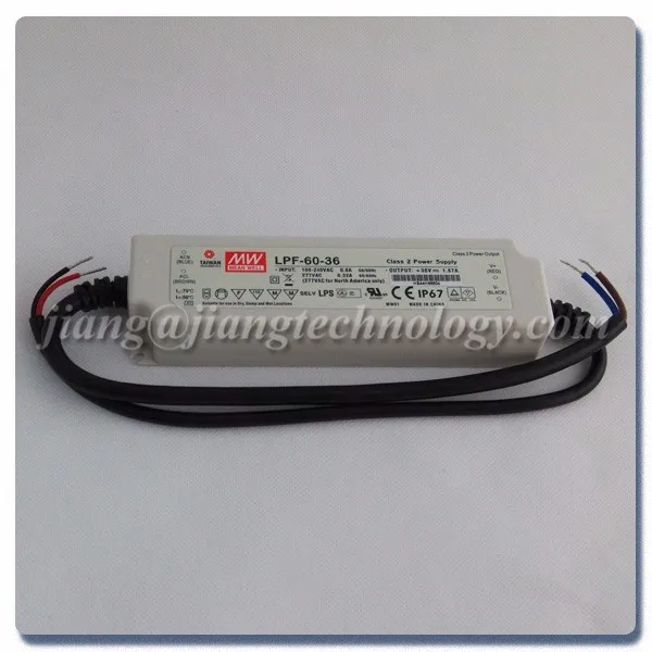 60w 24v 2.5a Led Lighting Power Supply Lpf-60-24 Mean Well Led Panel Driver Ip67 - Buy Led ...