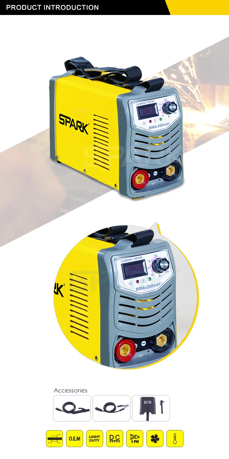 High Quality Zx7-200 Mma Dc Inverter Welder Mma-200 Igbt Smaw Mma ...