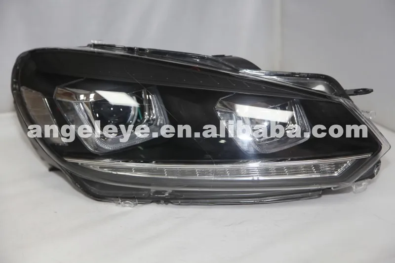 For Volkswagen For Golf 6 Led Headlight 2009-2013 Year With Devil Eye ...