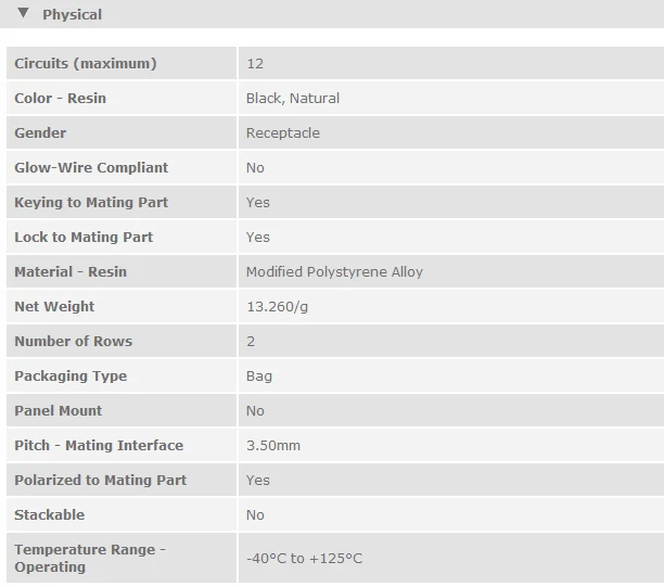 Molex Mx150 Sellado Doble Fila 12 Circuitos,33472-1206 De Crimpado ...