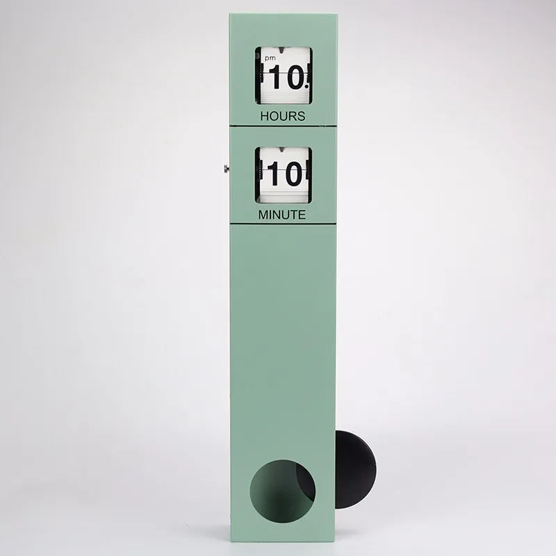 Elegant Modern House Vertical Auto Flip Wall Clock Great Design ...