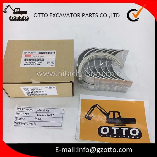 Zx200 Ex200-5 6bg1 曲轴轴承日本 111510-0743 1115100743 1-11510074-3 - Buy ...