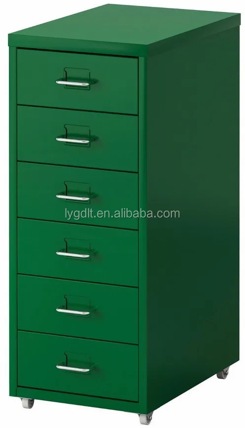 Metal Movable Drawers Storage Cabinet Steel Colorful Multi Drawers ...