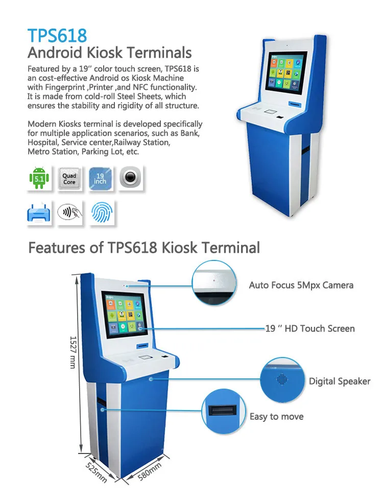 Estacionamiento Tab Terminal De Autoservicio Con Digital Altavoz Auto ...