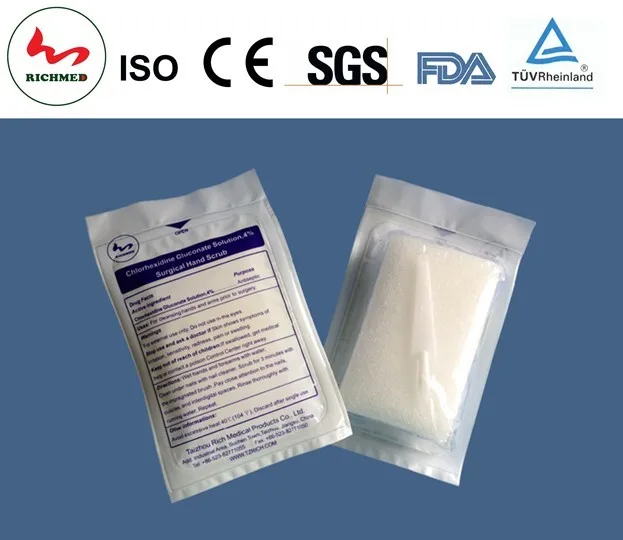 Hand Scrub Brush With Chlorhexidine Gluconate Solution 4 % - Buy Hand ...