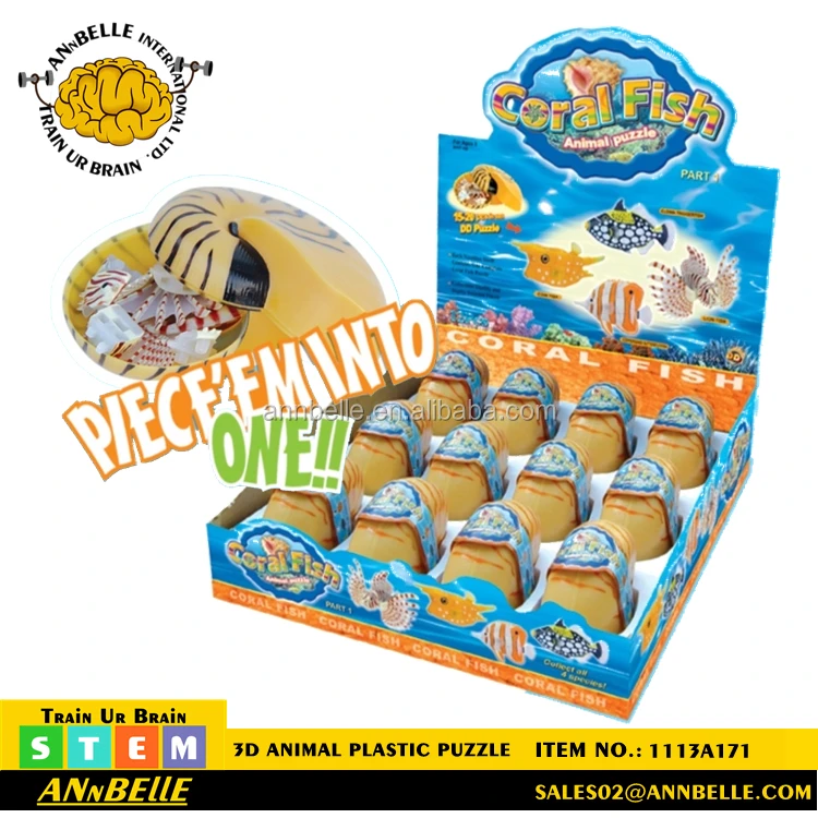 Sea Animal 3D Puzzle - Assemble Fish Model DIY Toy