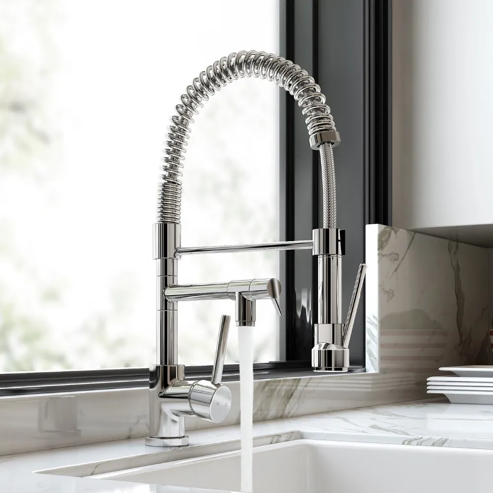 No.2799 Desk Mounted Chrome Special Kitchen Faucet,Brass Inside Open ...