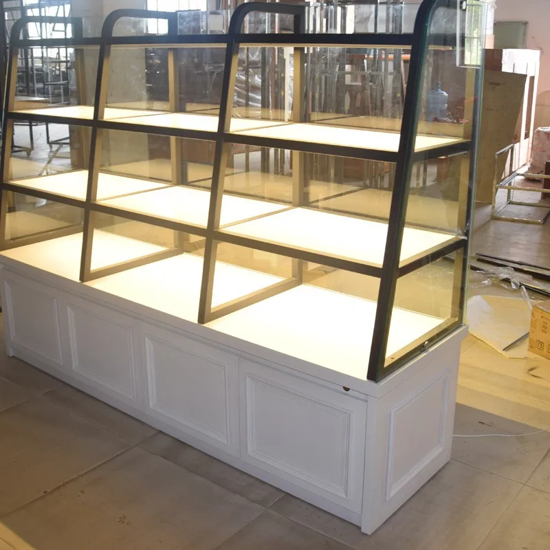 Customized Bakery Showcase Cabinet Modern Bakery Display Cabinet Bread ...