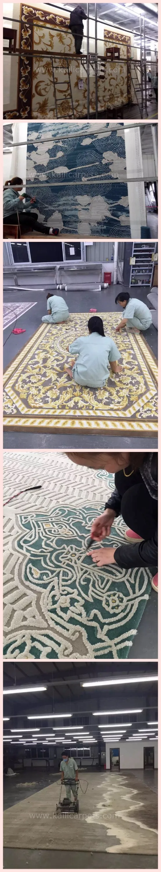 Hand Tufted Carpet Made By Hand Tufting Gun 100% Wool Viscose Cotton ...