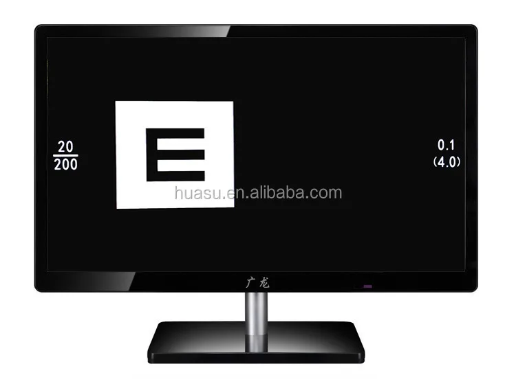 LED Vision Chart - Optometry Snellen Charts for 19 Inch LCD Monitor