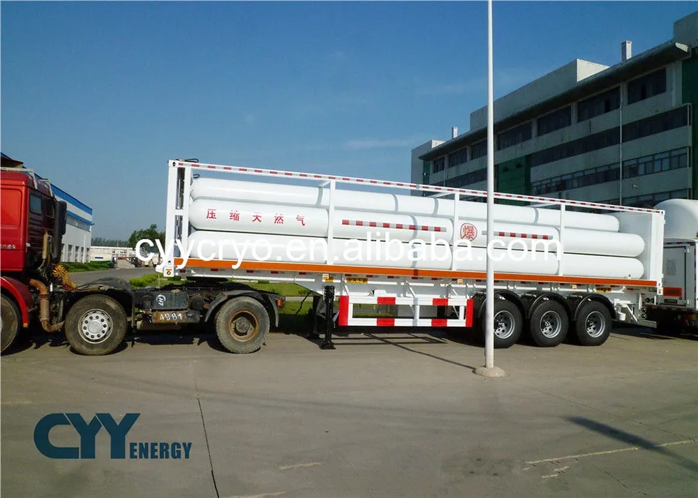 Compressed Natural Gas Helium Hydrogen H2 Cng Tube Trailer - Buy Cng ...