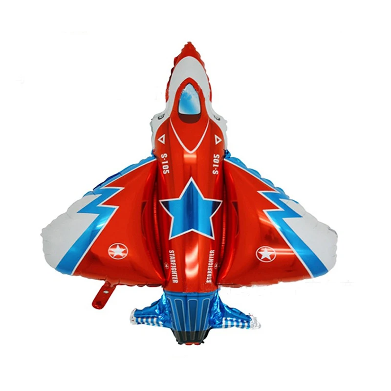 Fighter Jet Mylar Balloon Airplane Birthday Party Supplies Centerpiece ...