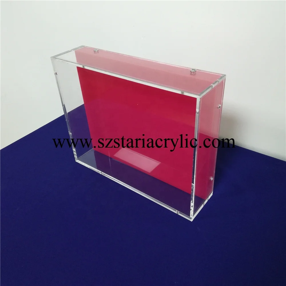 Premium Wall Mounted Lucite Acrylic Art Shadow Box With Black - Buy ...