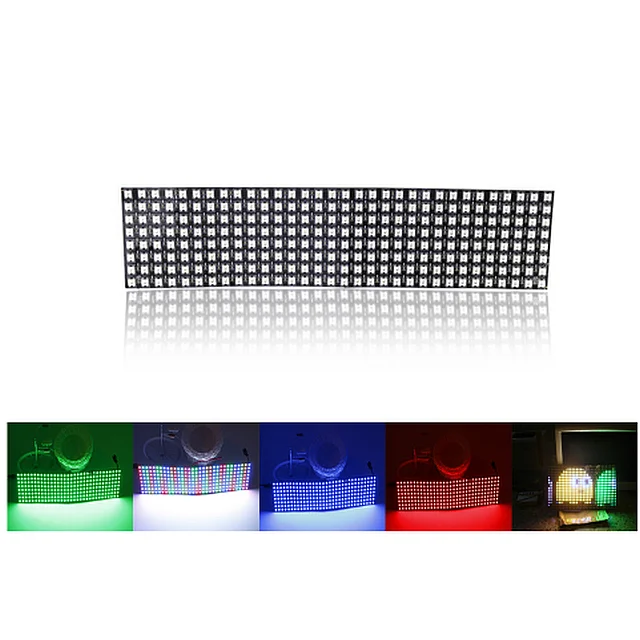 Factory Addressable Ws2812 Pixel Panel 8*32 Led Flexible Matrix Display ...