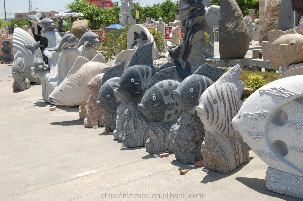 Gab498 Stone Garden Fish Statues - Buy Garden Fish Statues,Decorative ...