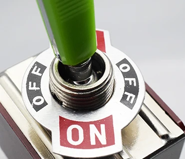 Industrial IP67 sealed DPDT Metal Spring Return Toggle Switch 9 Pin on ...