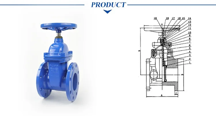 Resilient Seated Sluice Valve With Non-Rising Spindle stainless steel ...